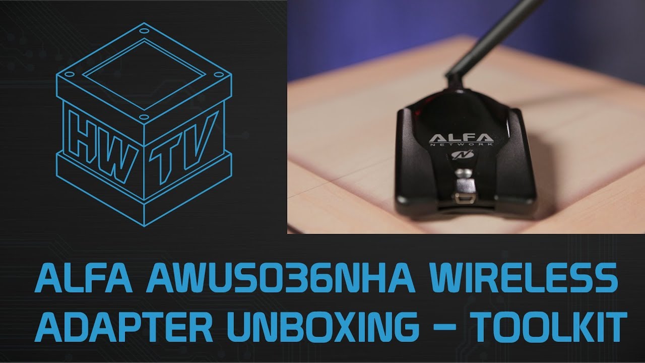 ALFA AWUS036NHA Wireless Adapter Unboxing - HackerWarehouse.TV
